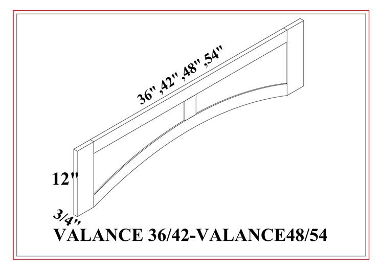 SG Arched Valance – Bremen Cabinetry