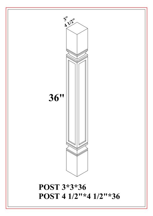 SG Standard Post – Bremen Cabinetry